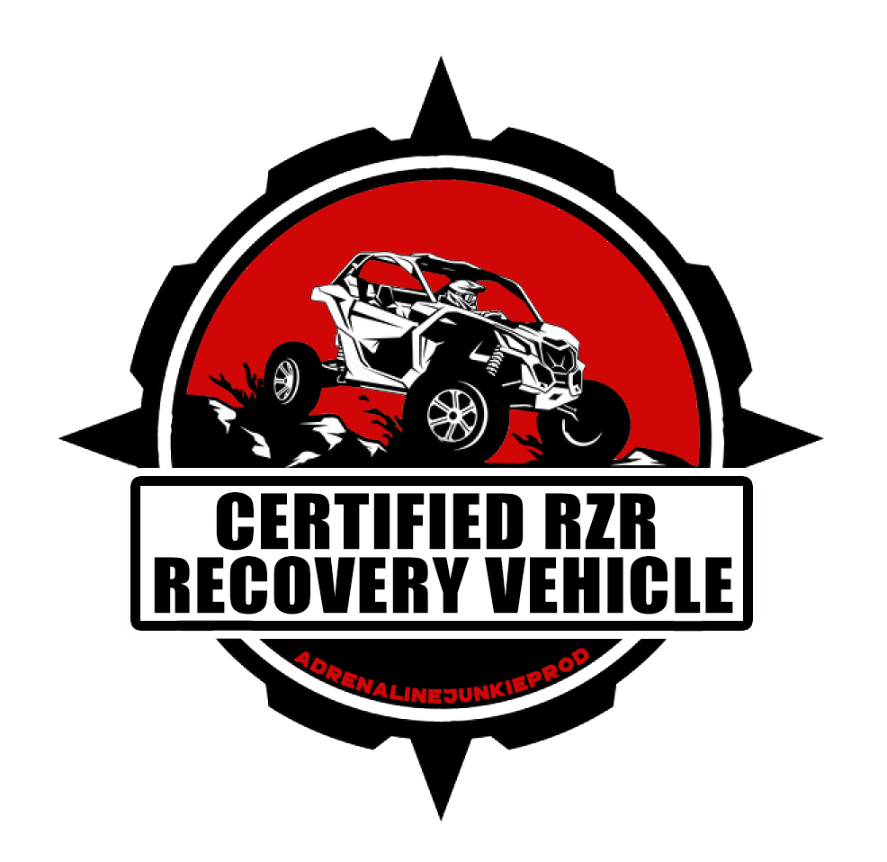 Certified RZR Recovery Vehicle - Sticker - AdrenalineJunkieProd – #TeamAJP